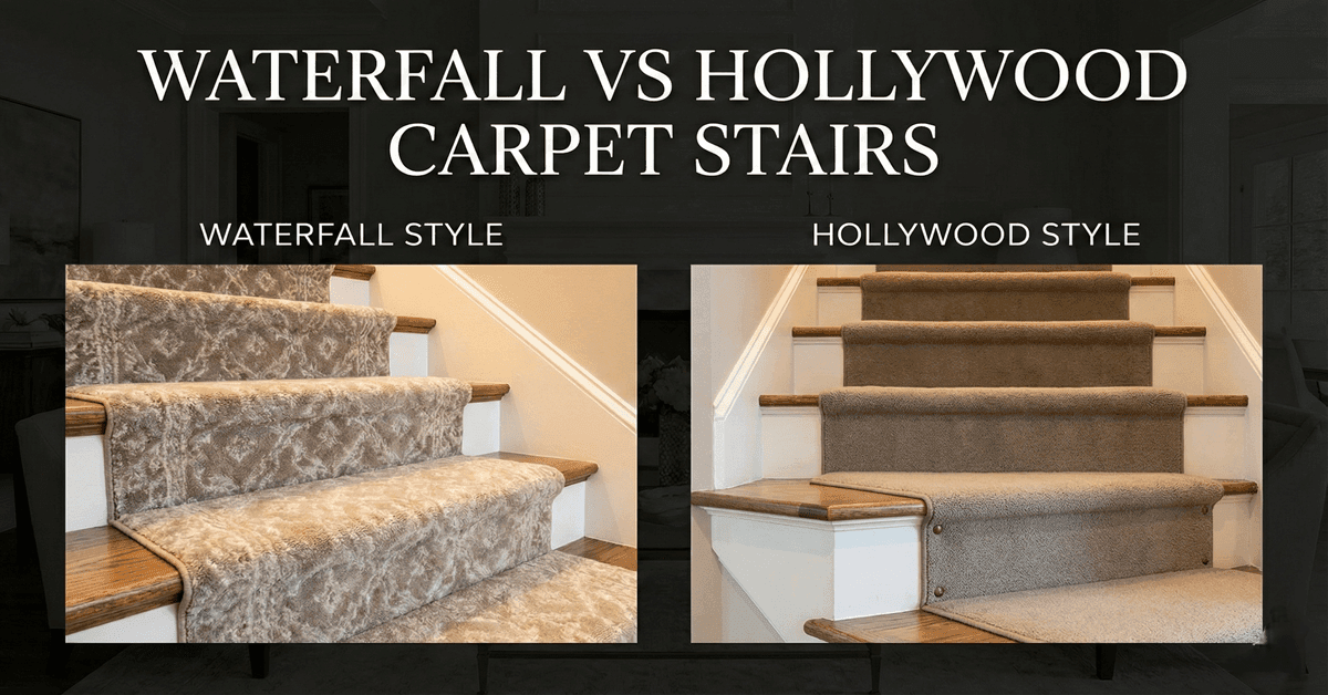 Waterfall vs Hollywood Carpet Stairs (Pros & Cons)