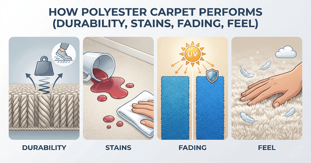 Polyester Carpet Pros and Cons: Best Rooms + Buying Tips
