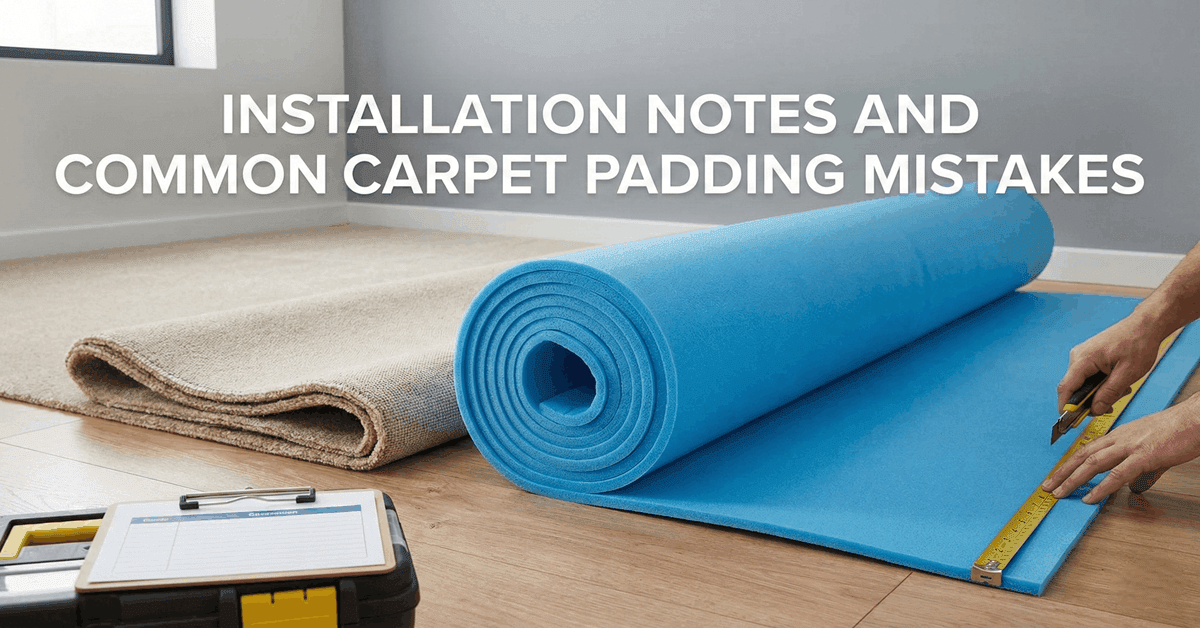 Types Of Carpet Padding: Rebond, Rubber, Felt Guide