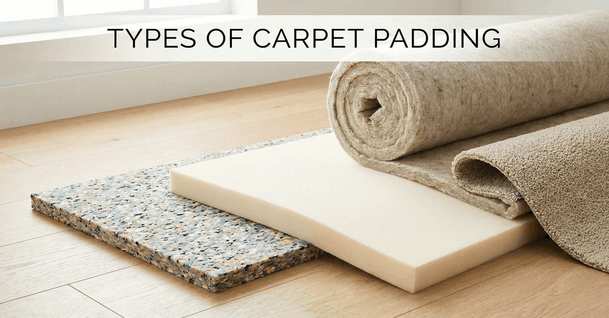 Types Of Carpet Padding: Rebond, Rubber, Felt Guide
